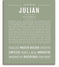 Julian | Name Art Print – Name Stories