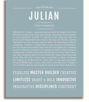 Julian | Name Art Print – Name Stories