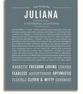 Juliana | Name Art Print – Name Stories
