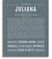 Juliana | Name Art Print – Name Stories