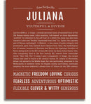 Juliana | Name Art Print – Name Stories