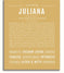 Juliana | Name Art Print – Name Stories