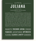 Juliana | Name Art Print – Name Stories