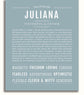 Juliana | Name Art Print – Name Stories