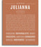 Julianna | Name Art Print – Name Stories