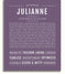 Julianne | Name Art Print – Name Stories