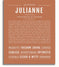 Julianne | Name Art Print – Name Stories