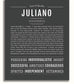 Juliano Personalized Name Meaning Art Prints – Name Stories