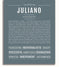 Juliano | Name Art Print – Name Stories