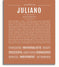 Juliano | Name Art Print – Name Stories
