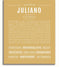 Juliano Personalized Name Meaning Art Prints – Name Stories