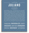 Juliano Personalized Name Meaning Art Prints – Name Stories