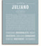 Juliano | Name Art Print – Name Stories
