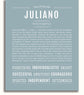 Juliano Personalized Name Meaning Art Prints – Name Stories