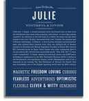 Julie | Name Art Print – Name Stories