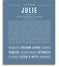 Julie | Name Art Print – Name Stories
