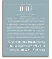 Julie | Name Art Print – Name Stories