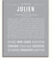 Julien | Name Art Print – Name Stories