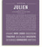 Julien | Name Art Print – Name Stories