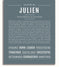 Julien | Name Art Print – Name Stories