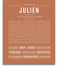 Julien | Name Art Print – Name Stories