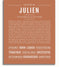 Julien | Name Art Print – Name Stories
