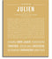Julien | Name Art Print – Name Stories
