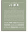 Julien | Name Art Print – Name Stories