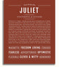 Juliet | Name Art Print – Name Stories