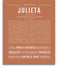 Julieta | Name Art Print – Name Stories