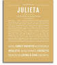Julieta Personalized Name Meaning Art Prints – Name Stories