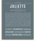 Juliette | Name Art Print – Name Stories
