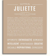 Juliette | Name Art Print – Name Stories