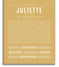 Juliette | Name Art Print – Name Stories