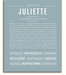 Juliette | Name Art Print – Name Stories