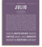 Julio | Name Art Print – Name Stories