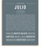 Julio | Name Art Print – Name Stories