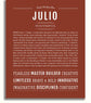 Julio | Name Art Print – Name Stories