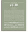 Julio | Name Art Print – Name Stories