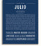 Julio | Name Art Print – Name Stories