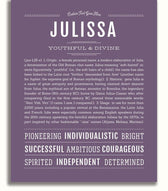Julissa | Name Art Print – Name Stories