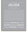 Julissa | Name Art Print – Name Stories