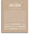 Julissa | Name Art Print – Name Stories