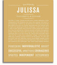 Julissa | Name Art Print – Name Stories