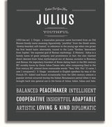 Julius | Name Art Print – Name Stories
