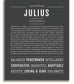 Julius Personalized Name Meaning Art Prints – Name Stories