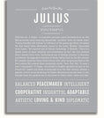 Julius | Name Art Print – Name Stories