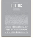 Julius | Name Art Print – Name Stories