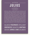 Julius | Name Art Print – Name Stories
