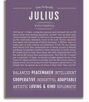 Julius | Name Art Print – Name Stories